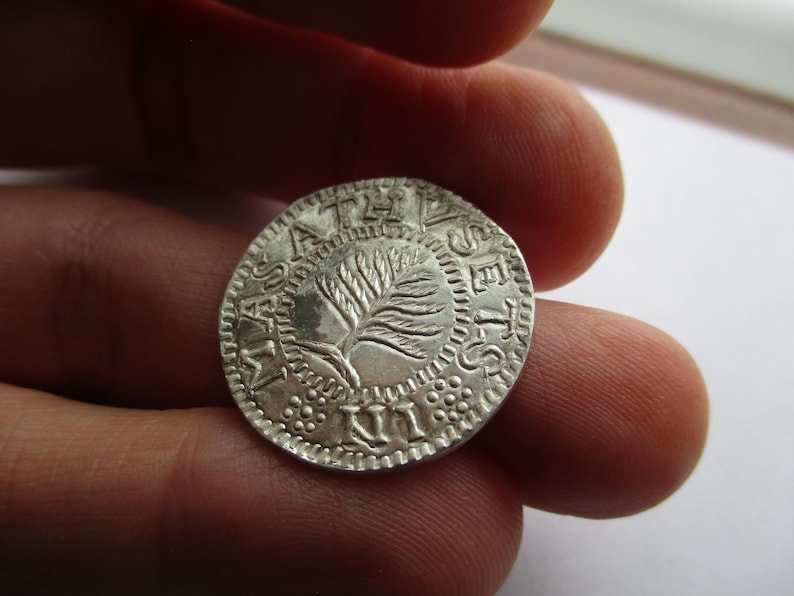 Pine Tree Shilling Small Planchet Type New England Masathvsets 1652 ...