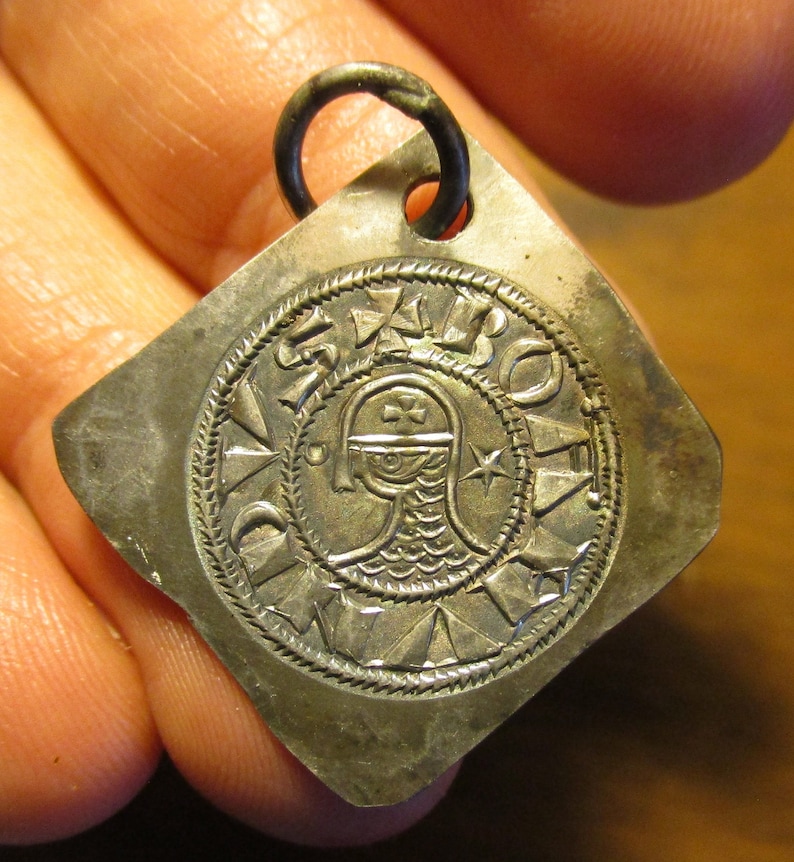 Bohemond Crusader Klippe Fine Silver Key Chain Necklace Pendant Knights ...