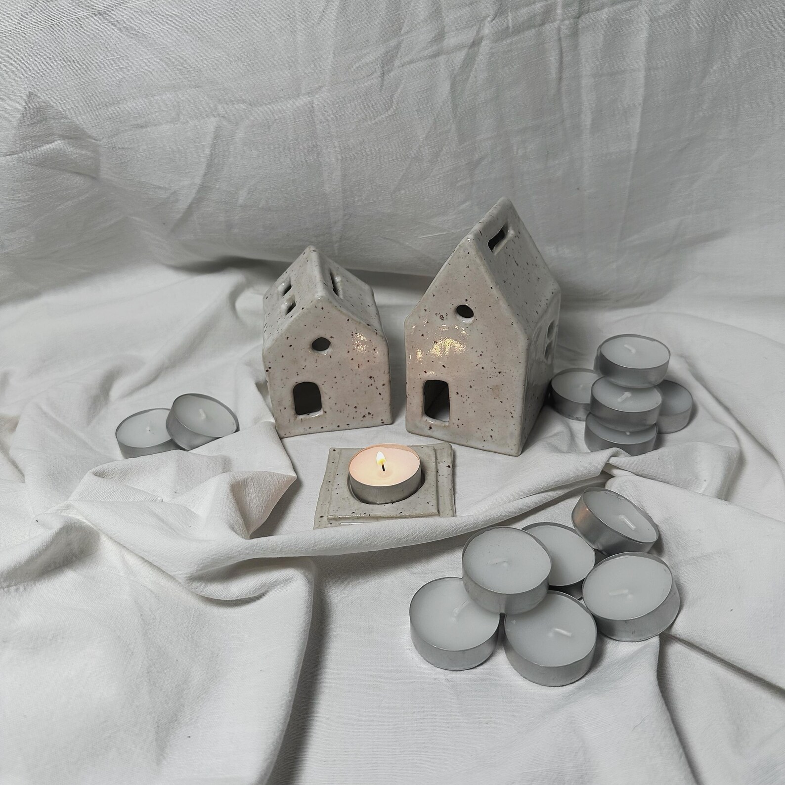 Tealight House Pottery Template/ Handbuild Pottery/ Pattern/ Keramik ...