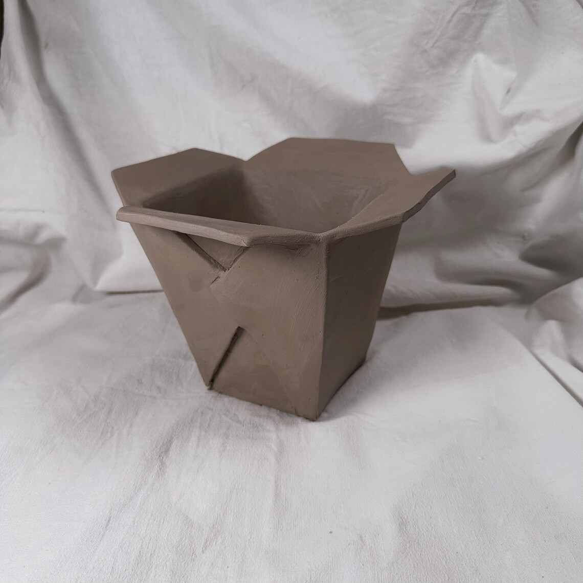 Chinese Takeout Box Pottery Template/ Handbuild Pottery/ Pattern ...