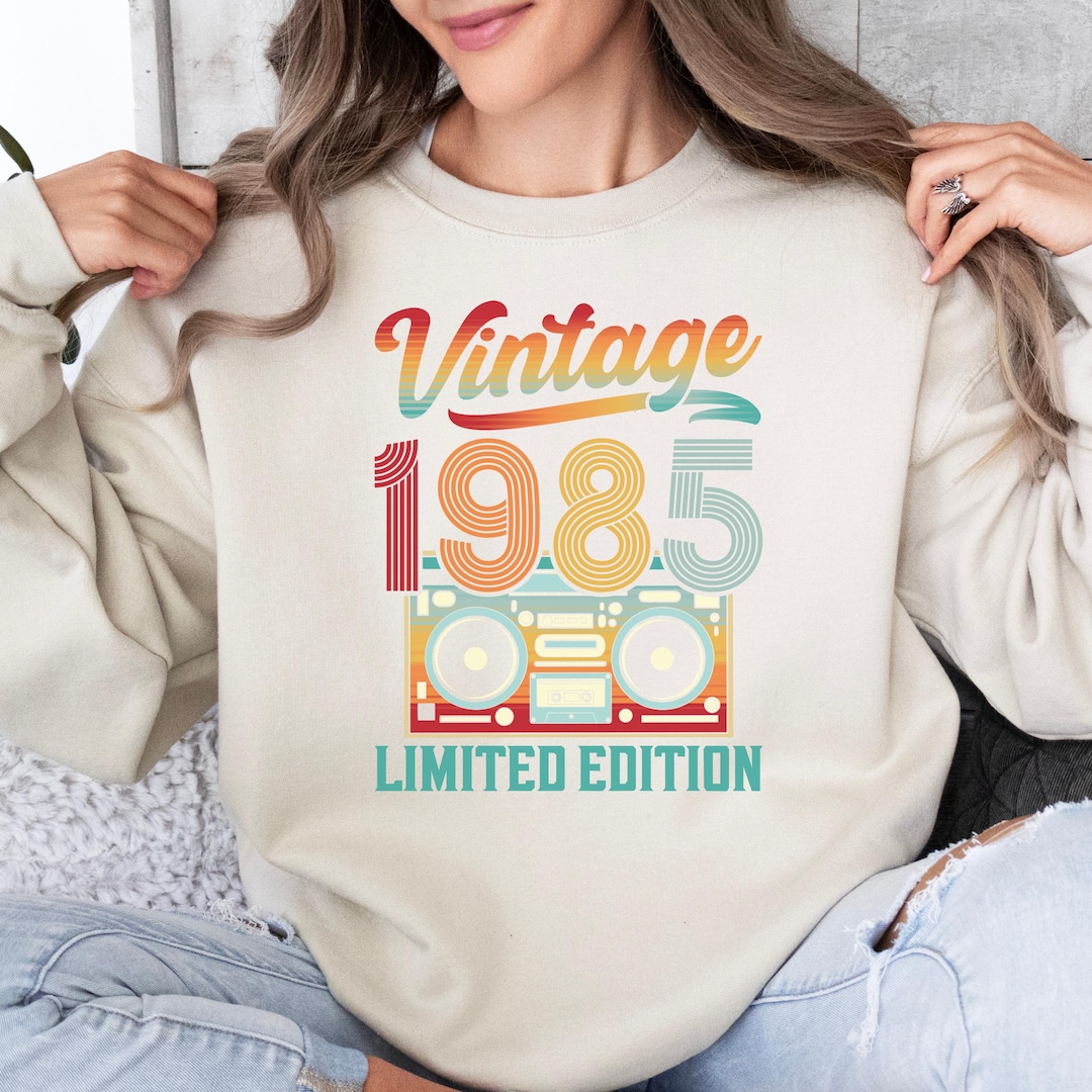 1985 Sweatshirt Limited Edition 1985 Crewneck 40th Birthday Women 40th ...