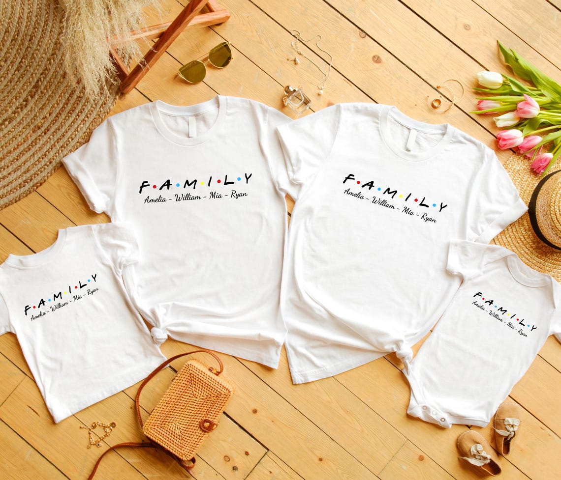 Custom Family Shirt, Family Group Shirt, Custom Name Shirt, Friends ...