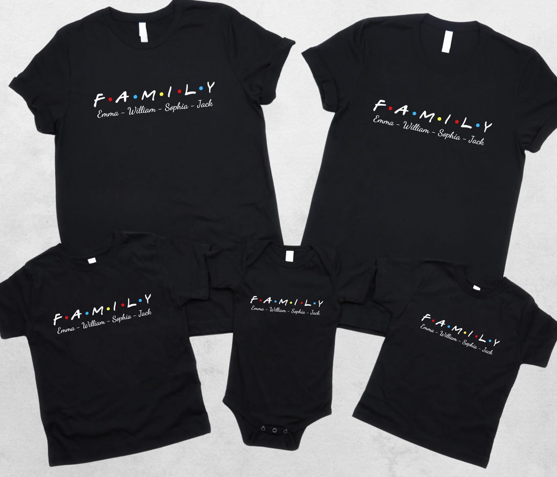 Custom Family Shirt, Family Group Shirt, Custom Name Shirt, Friends ...