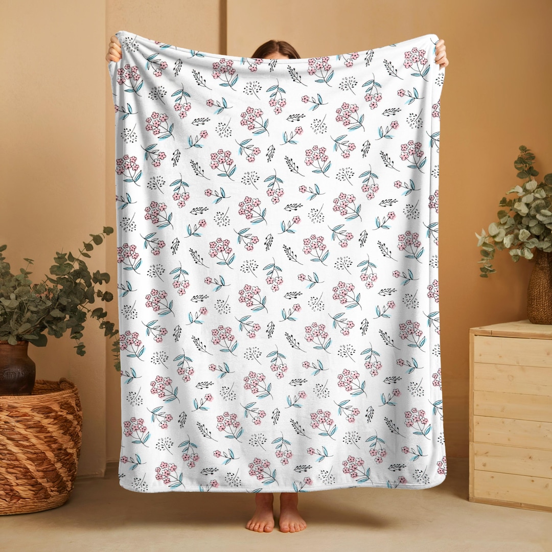 Blanket Mockup Template | Velveteen Plush Blanket Mock up | Boho Minky ...