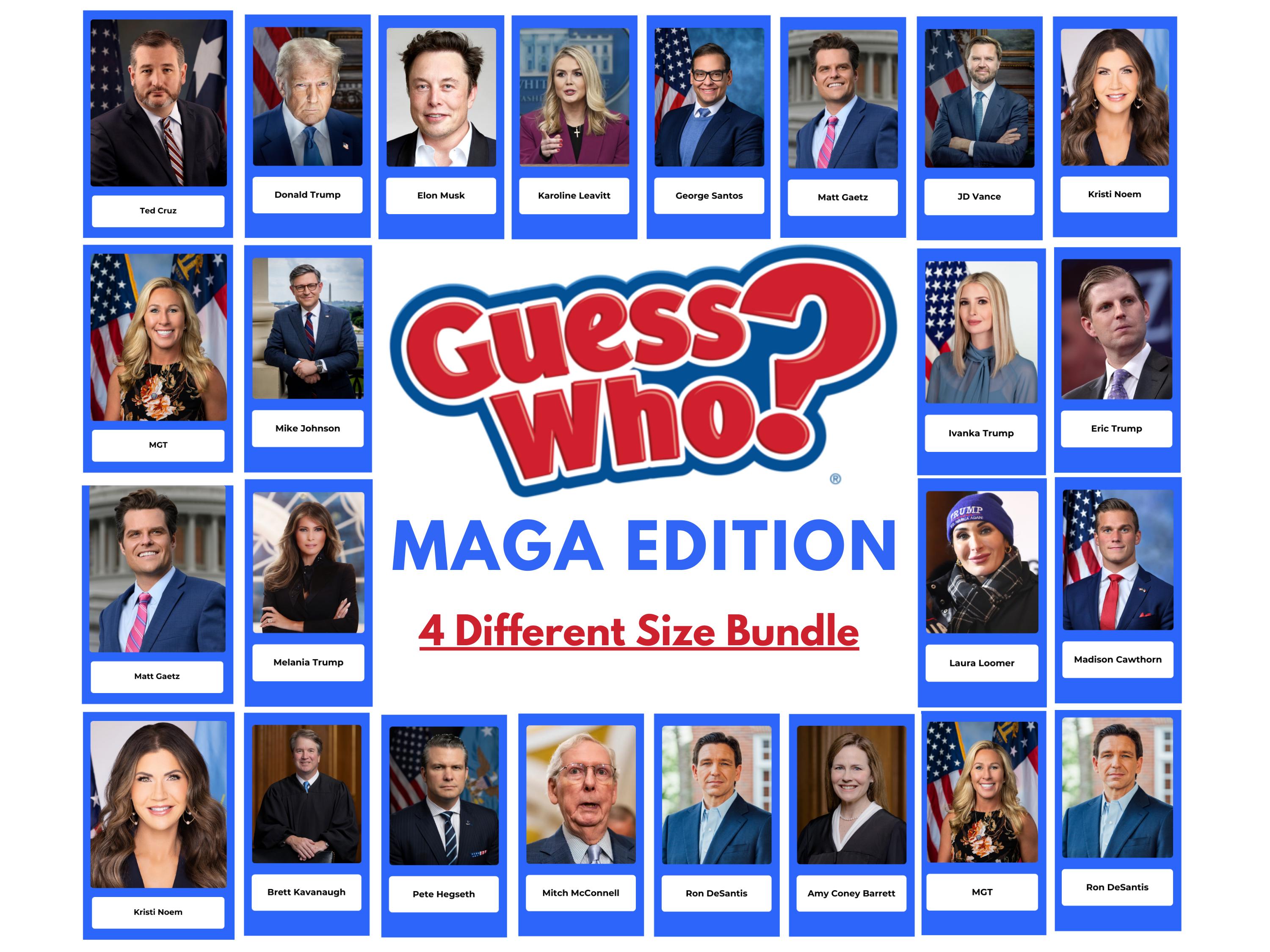 Guess Who? MAGA Edition (4 Different Sizes), PMS0204 - Etsy