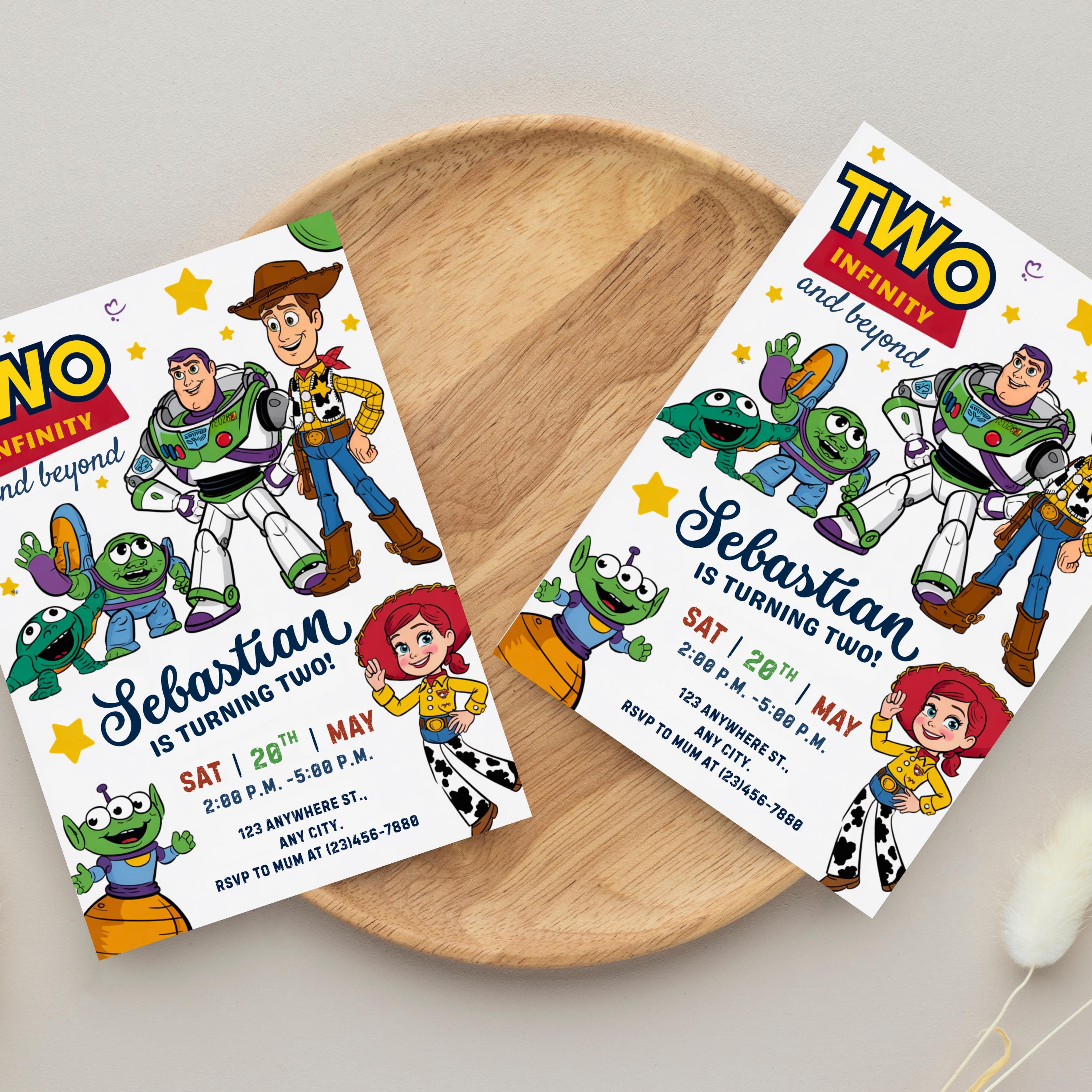 Editable Toy Story Invitation Template, Toy Story Birthday Party Invite ...