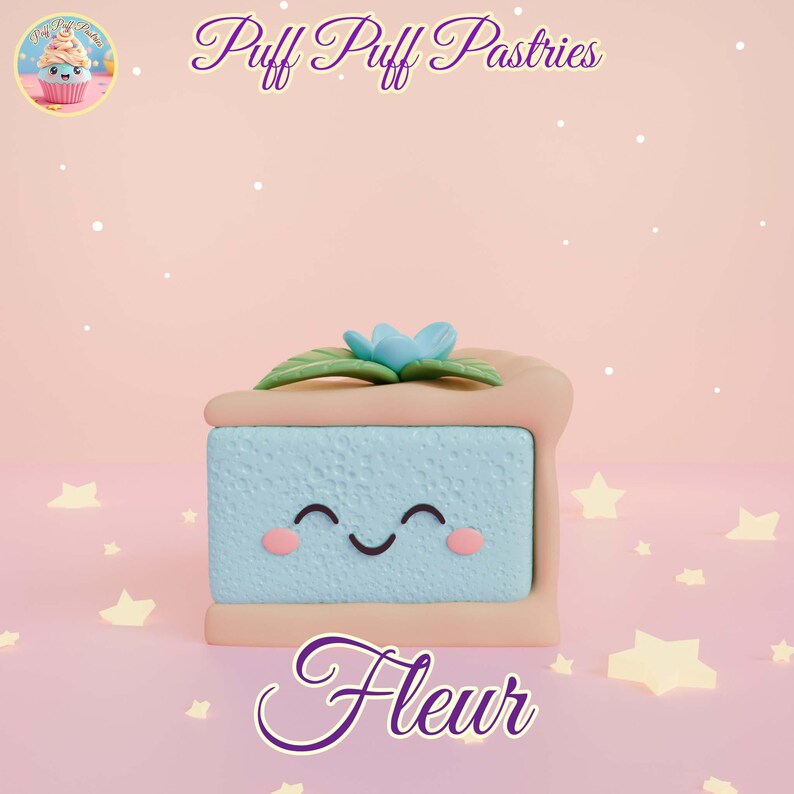 Kawaii Cute Cake STL File for 3D Printing. Print in Place, Dollhouse ...