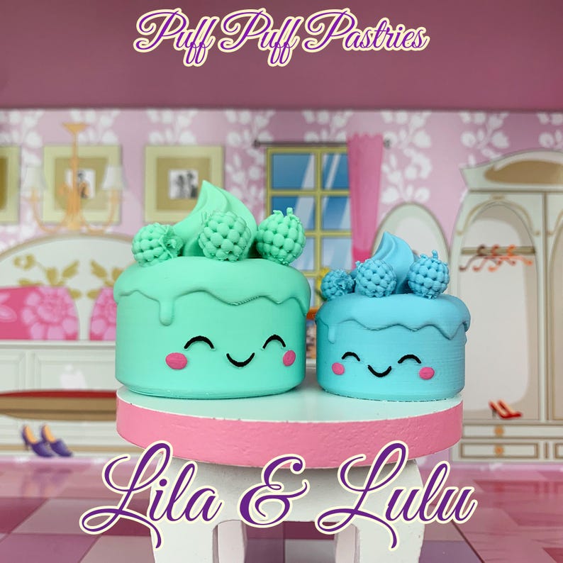 Kawaii Cake STL Pack: 3D Print Dollhouse Miniatures (print-in-place ...