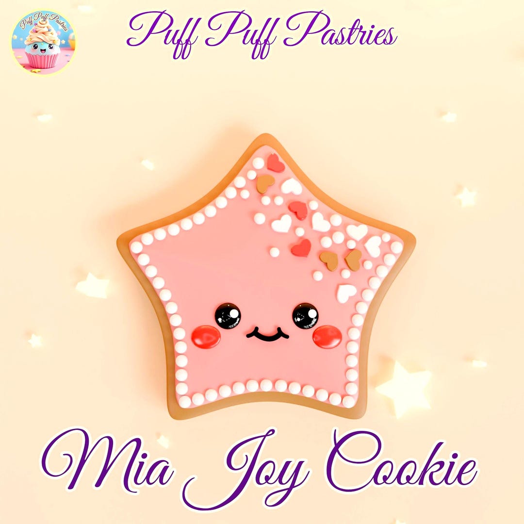 Kawaii Cookie, Digital STL File for 3D Printing, 3MF File, Mini Dessert ...
