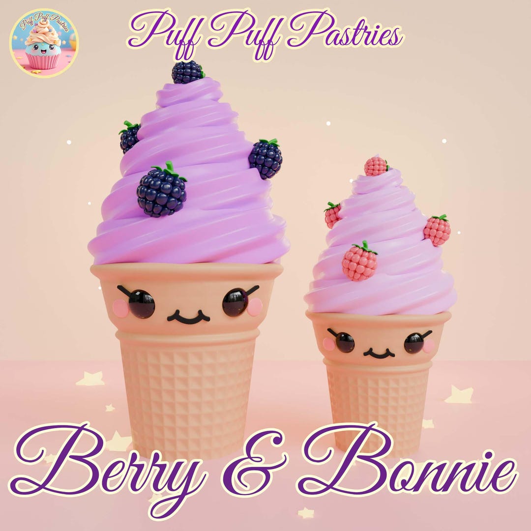 Kawaii 3D Ice Cream STL File - Supportless and Easy Print, Cute 3d ...