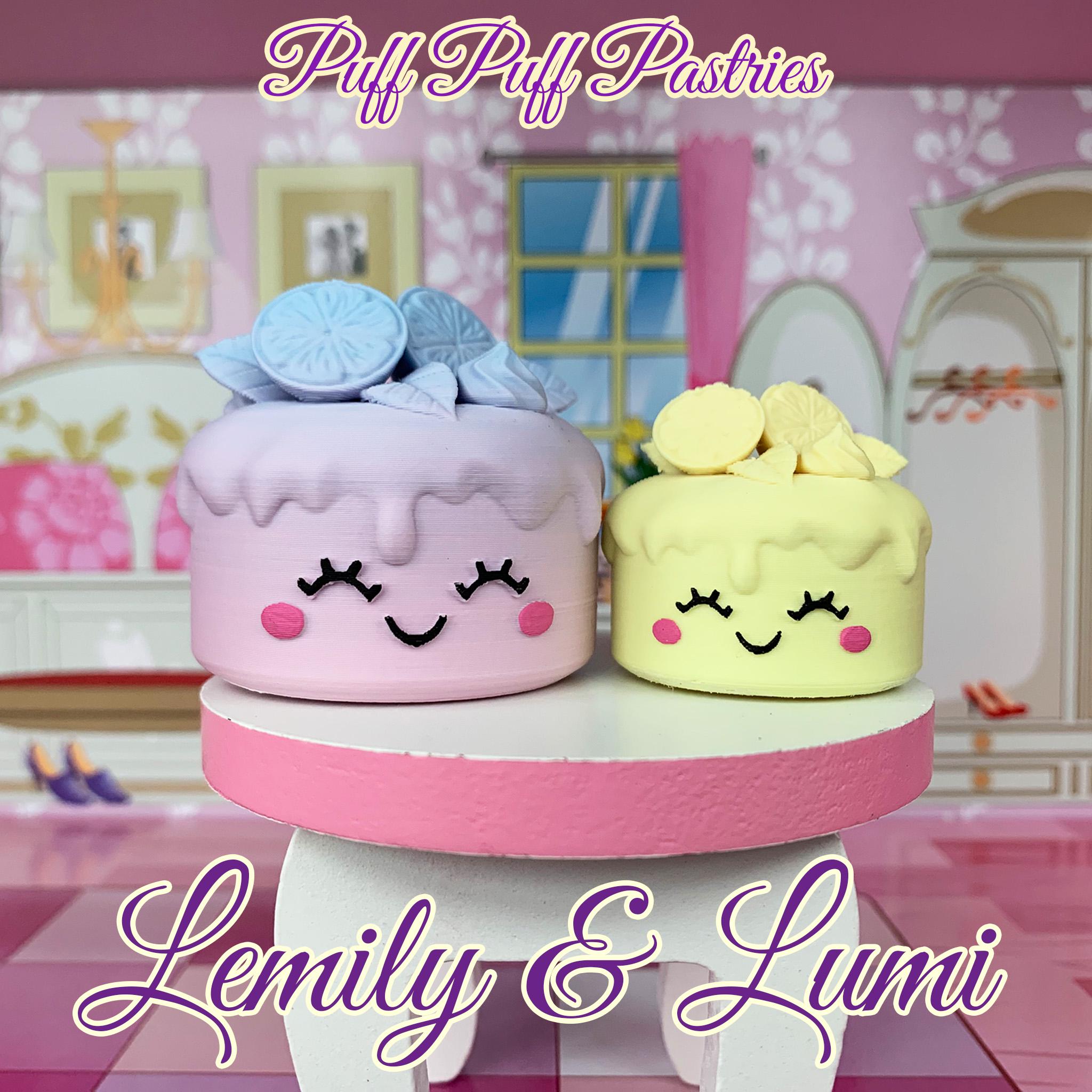 Kawaii Cute Cake STL File for 3D Printing. Print in Place, Dollhouse ...