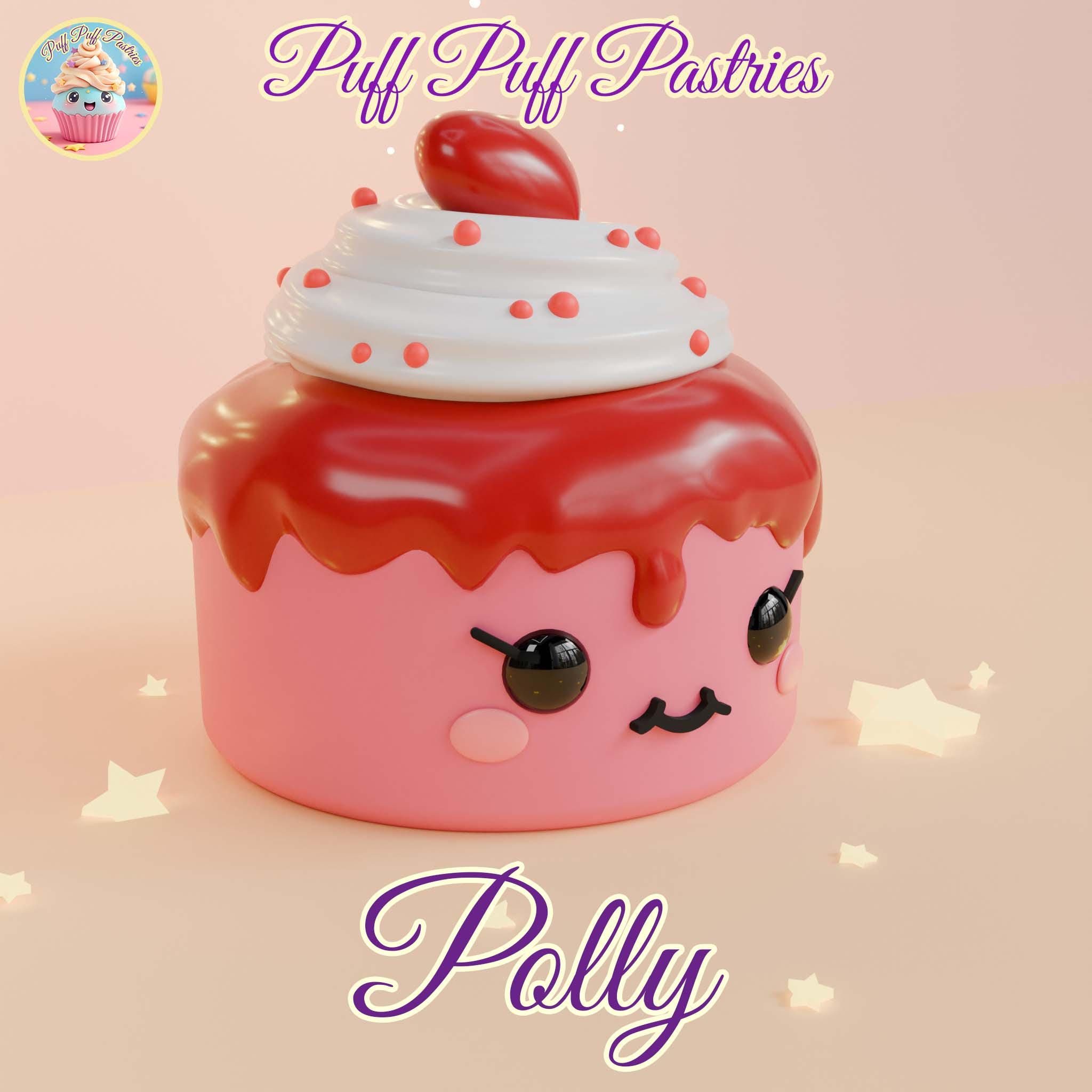 Cute Kawaii Cake, .STL File for 3D Printing, Art Toy, Cute Dessert ...