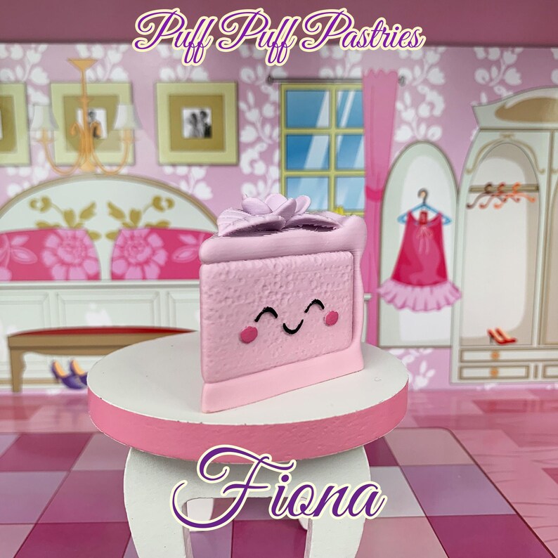 Kawaii Cute Cake STL File for 3D Printing. Print in Place, Dollhouse ...