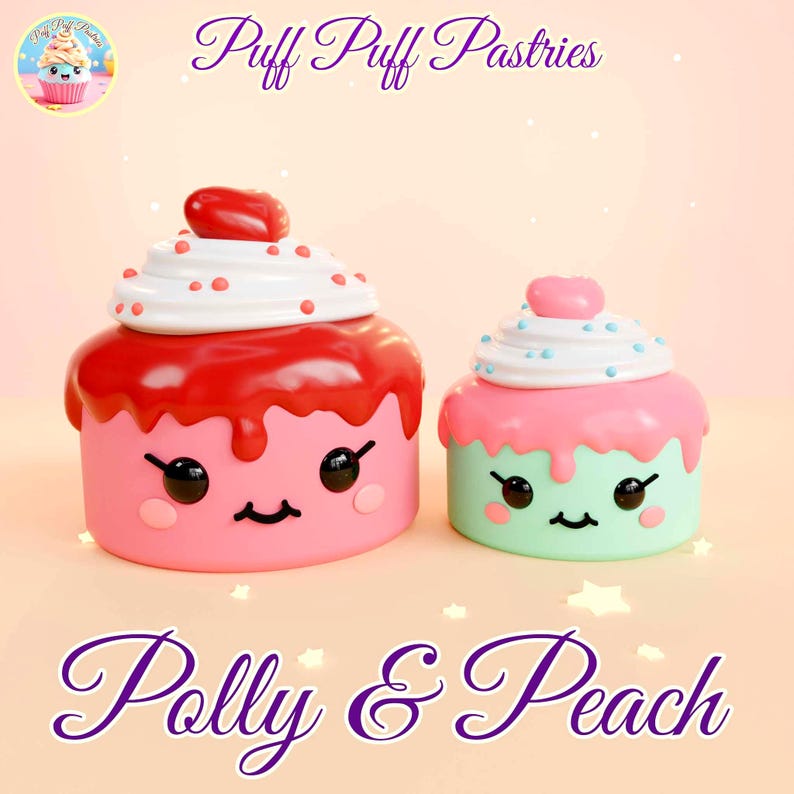 Cute Kawaii Cake, .STL File for 3D Printing, Art Toy, Cute Dessert ...