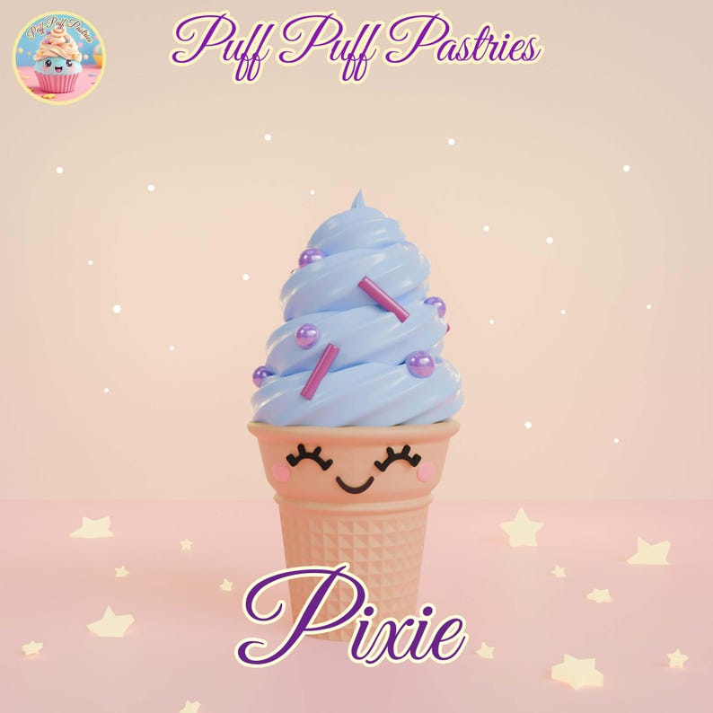 Adorable Ice Cream, .STL File for 3D Printing, Kawaii Dessert, Supportless Model, Print-in-place ...