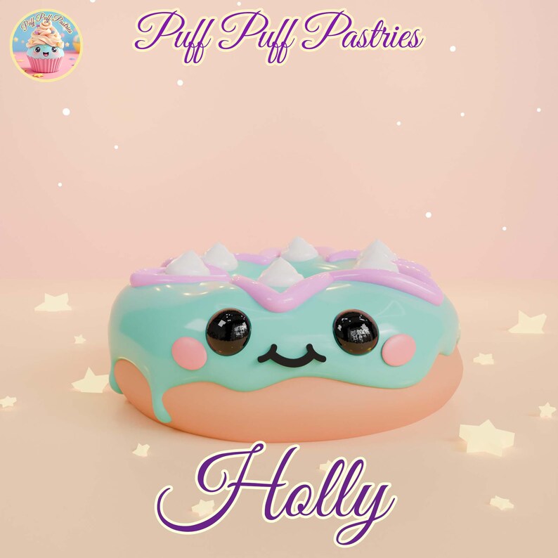 Kawaii Donut STL File: 3D Print Miniature Dollhouse Toy (digital ...