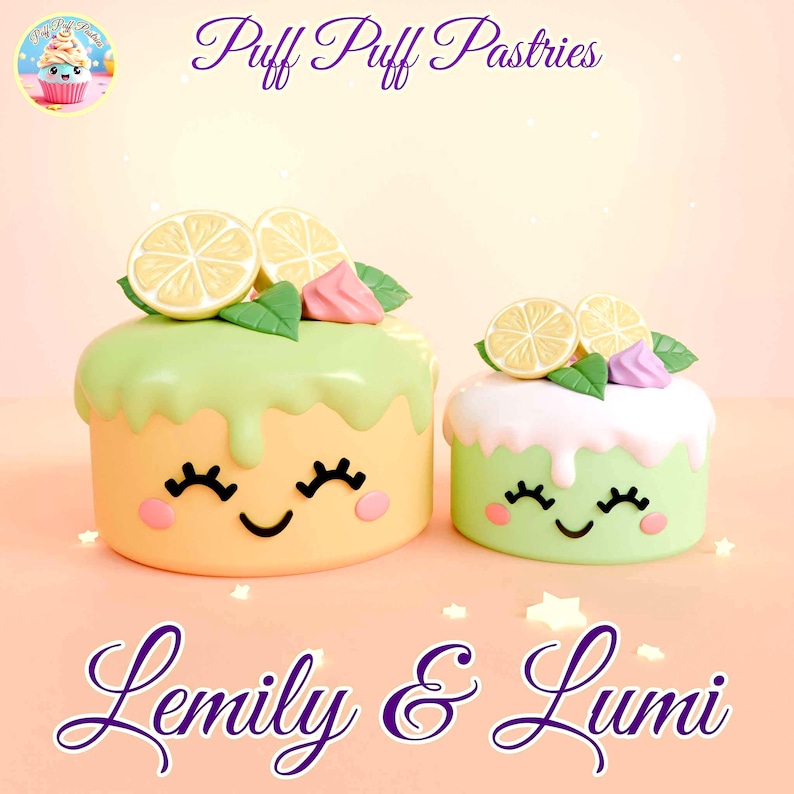 Kawaii Cute Cake STL File for 3D Printing. Print in Place, Dollhouse ...