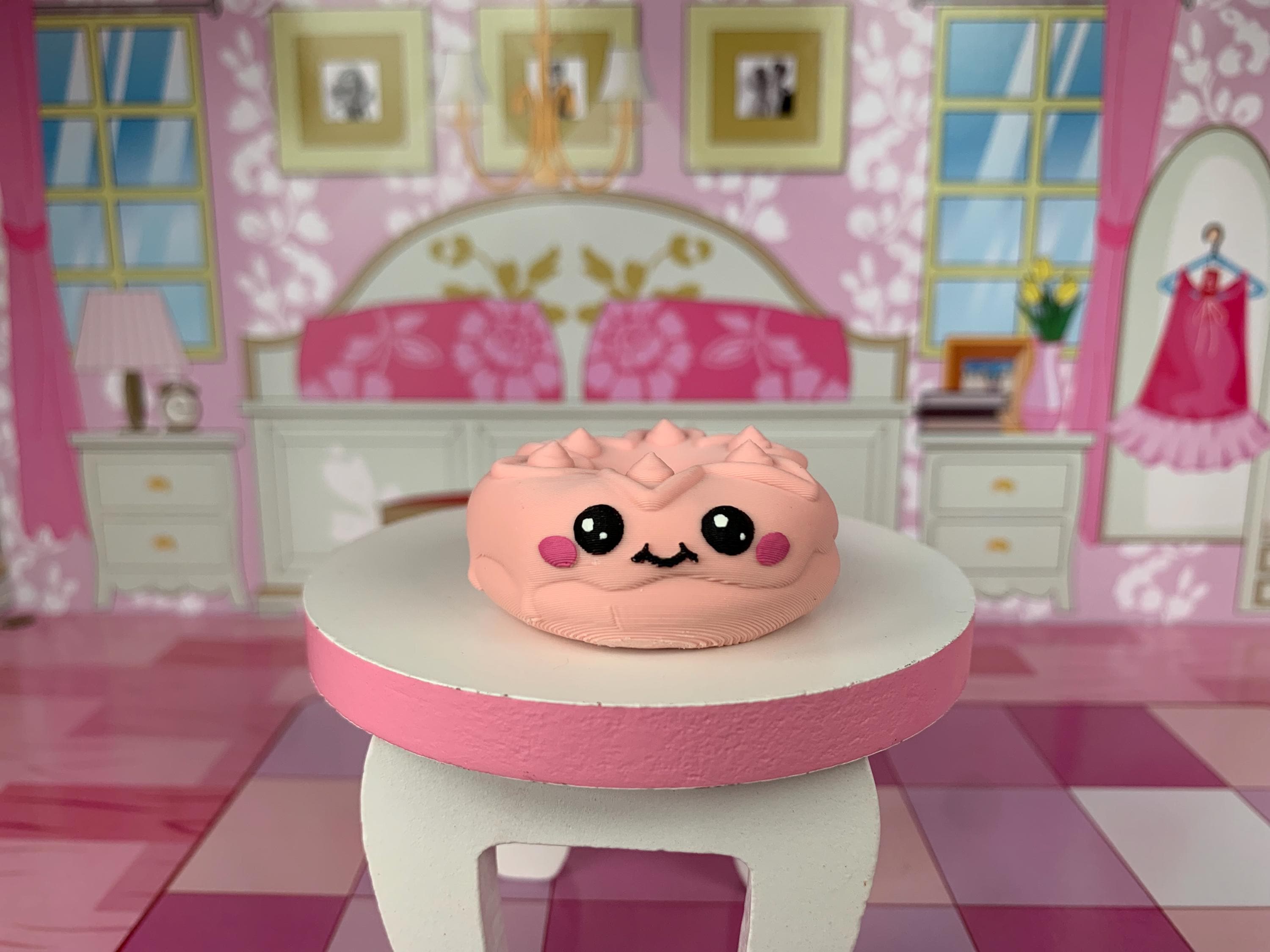 Kawaii Cute Donut STL File for 3D Printing. Print in Place, Dollhouse ...