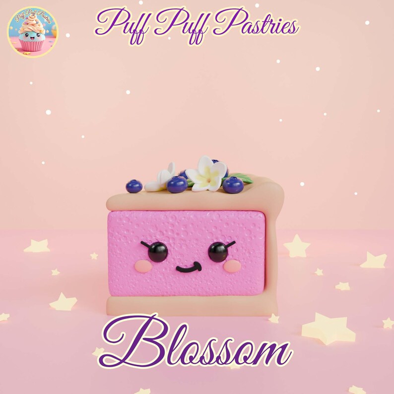 Kawaii Cute Cake STL File for 3D Printing. Print in Place, Dollhouse ...