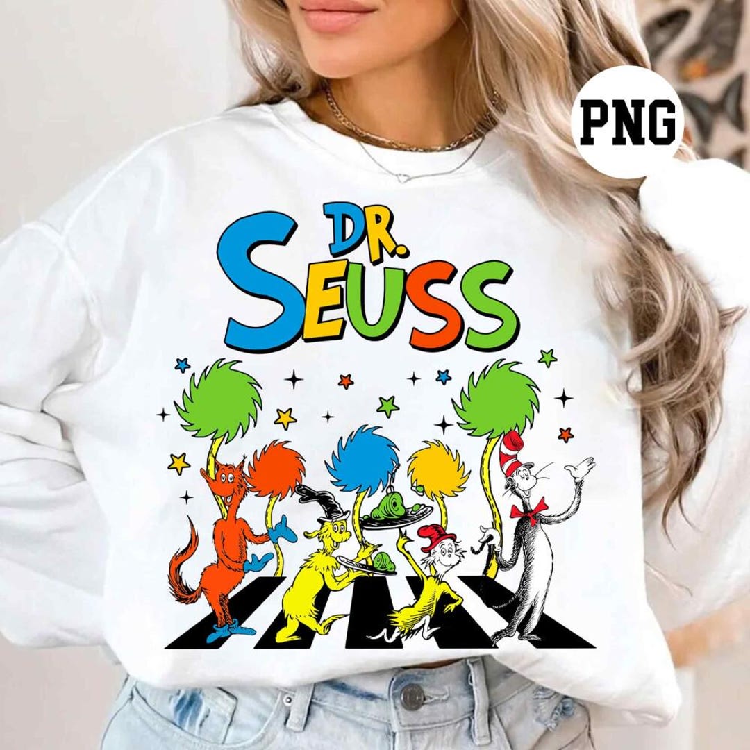 Dr Seuss Abbey Road Png, Cat in the Hat Png, Oh the Places You'll Go ...