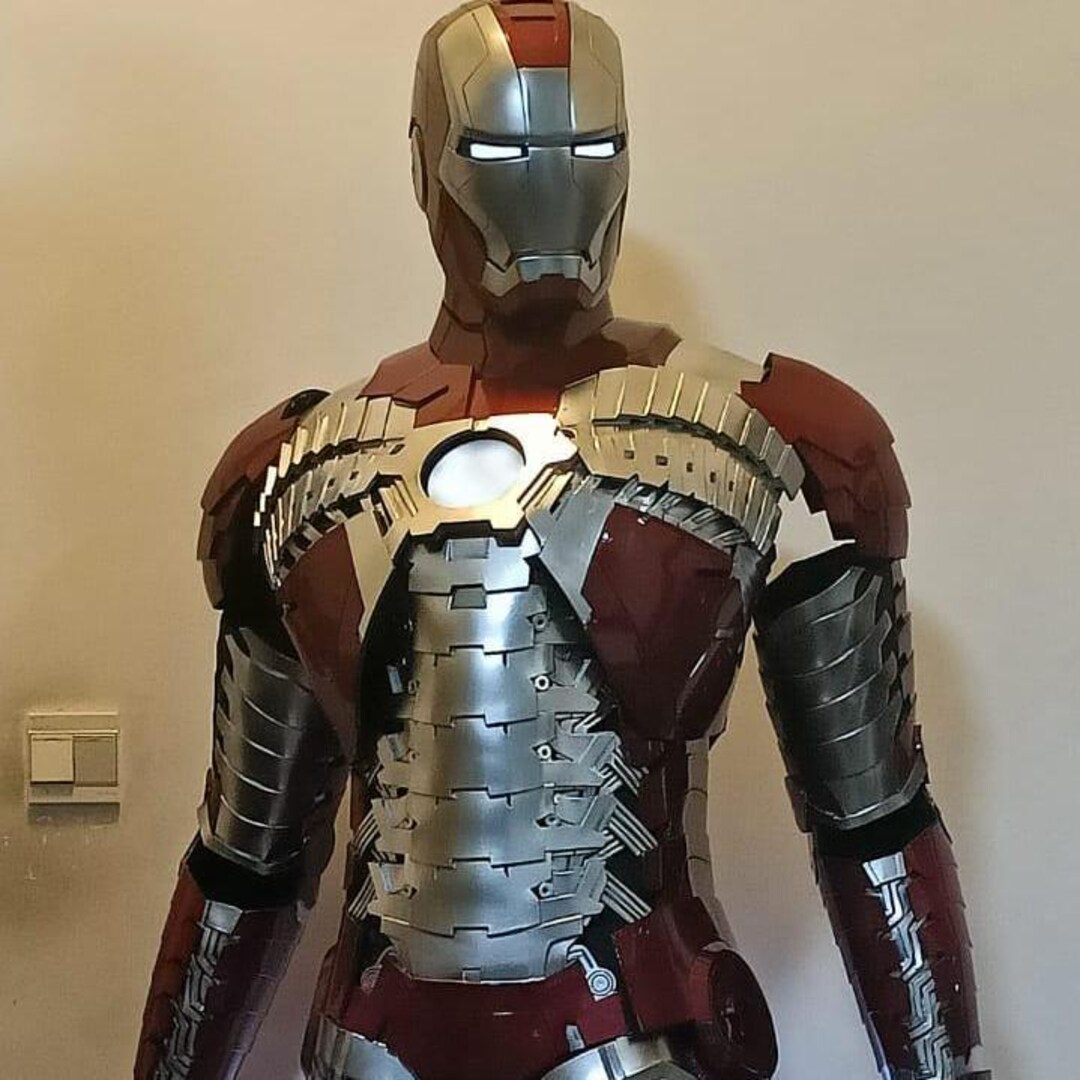 Iron Man Mark 5 Wearable Armor & Helmet STL File| Avengers Endgame Suit ...
