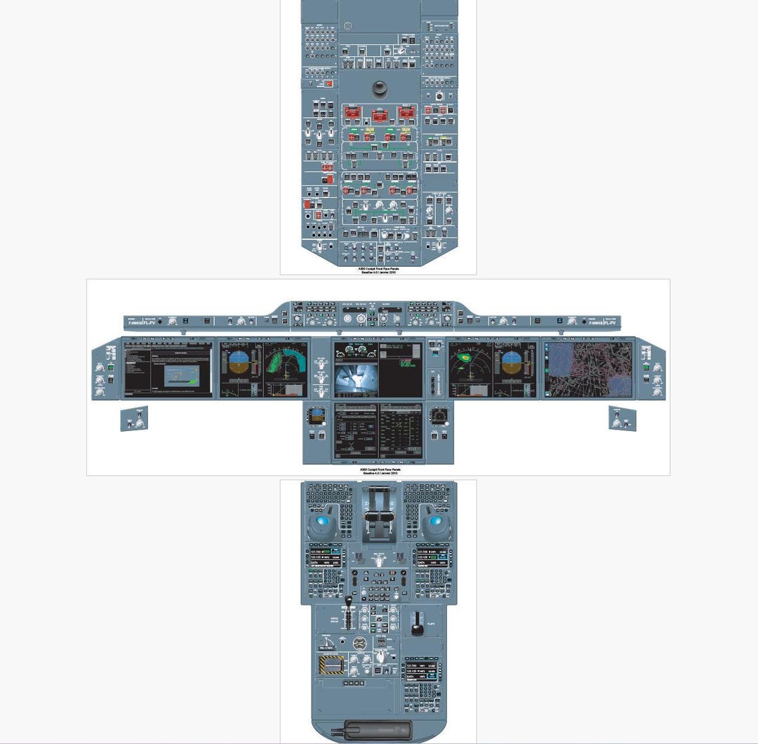 Airbus A350 Cockpit Poster PDF Download Airbus A350 Training Airbus A350 Training Poster Pilot ...