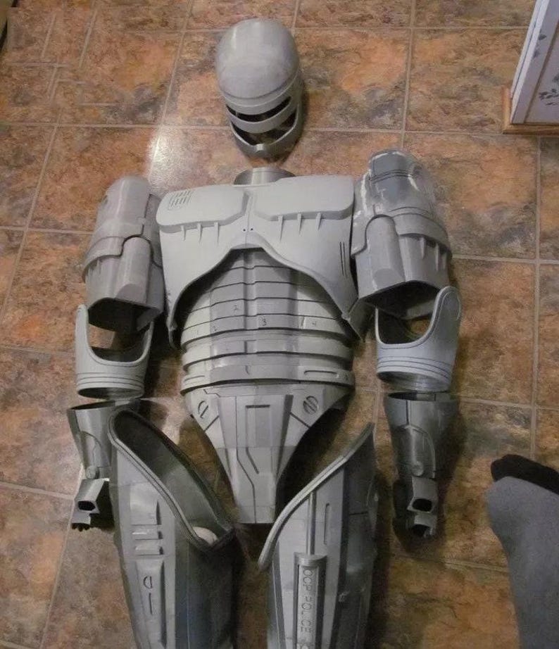 Robocop Armor Suit Complete High Quality STL File, 3D Digital Printing ...