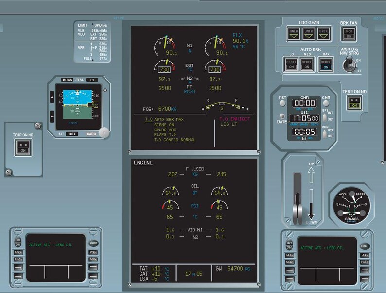 Airbus A320 Cockpit Poster PDF Download Airbus A320 Training Airbus ...