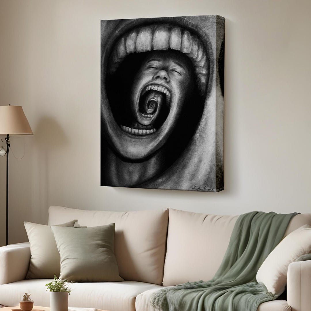 Depression and Mental Health Art Wall Art Canvas Painting, Housewarming ...