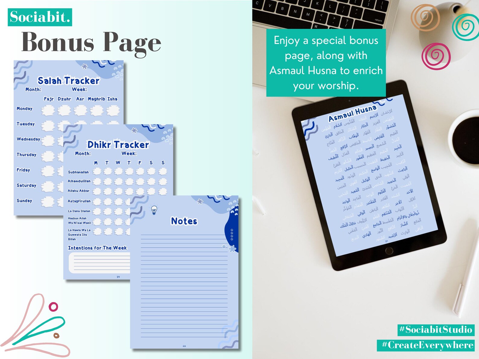 My Quran Tracker and Journal | Islamic Printable and Digital Download ...
