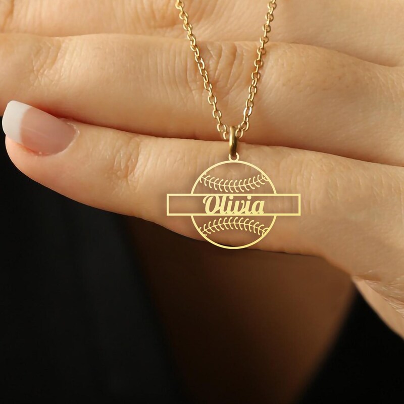 Softball Necklace - Etsy
