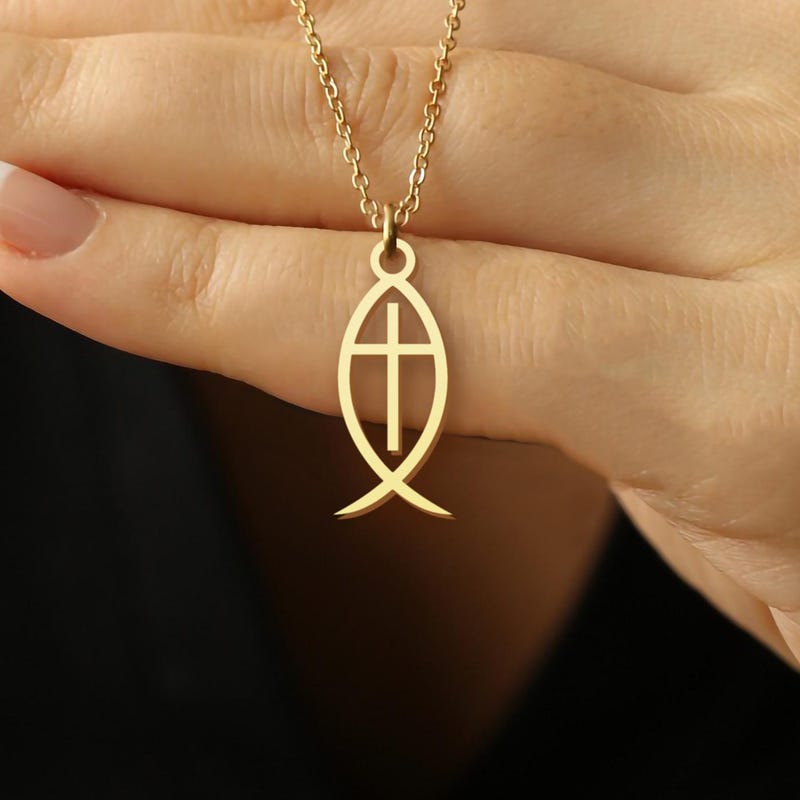 Jesus Fish Necklace - Etsy