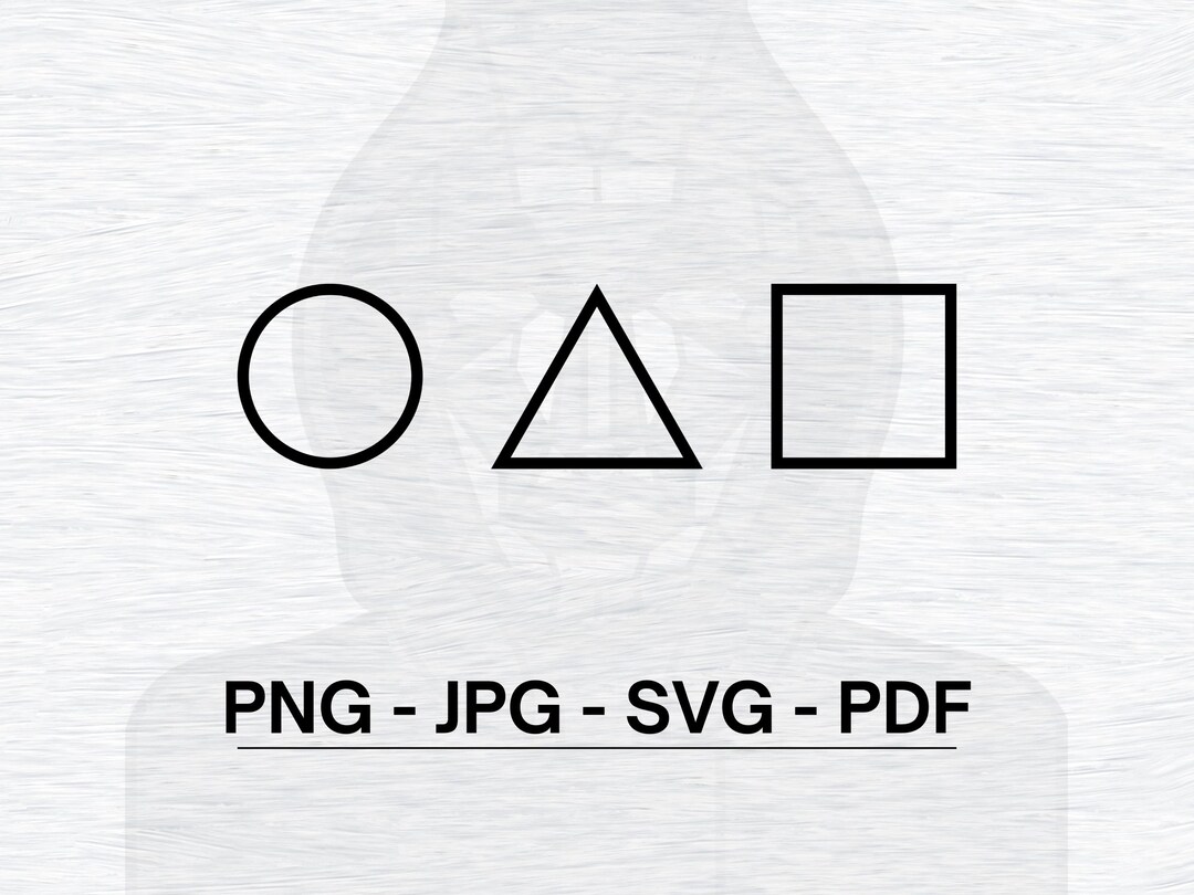 Squid Symbol Design PNG SVG | Shapes Bundle Svg Png | Circle Triangle ...