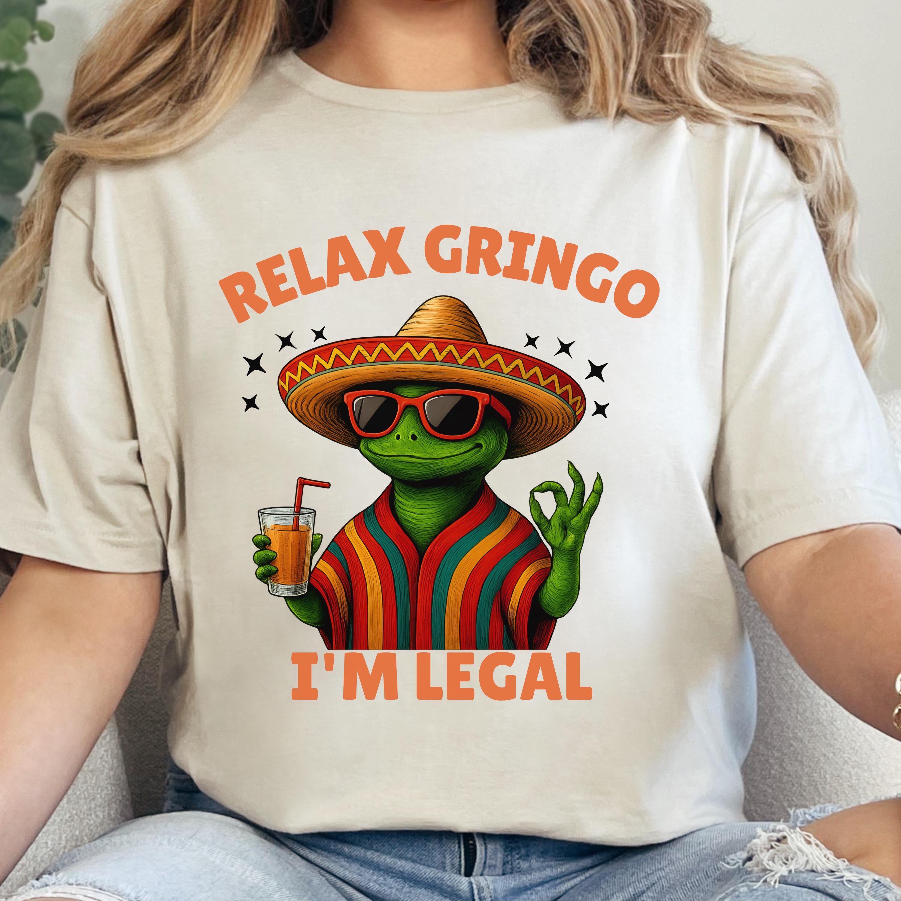 Funny Mexican Lizard Clipart: "relax Gringo" Meme - PNG SVG (digital ...
