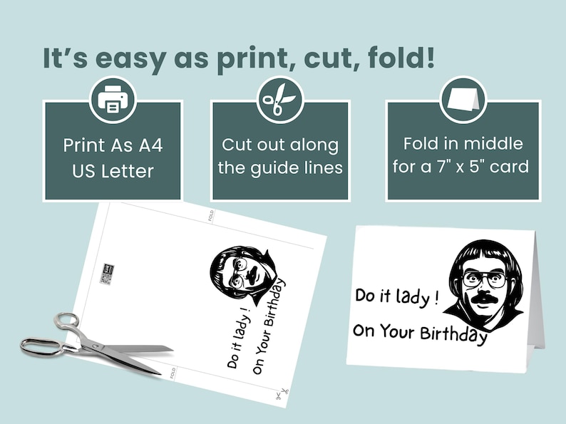 Printable Chit Do It Lady Birthday Card: Funny Meme Gift (digital ...