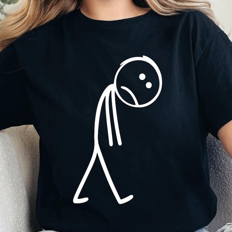 Sad Stick Figure PNG SVG: Funny Sarcastic Quote (digital Download) - Etsy