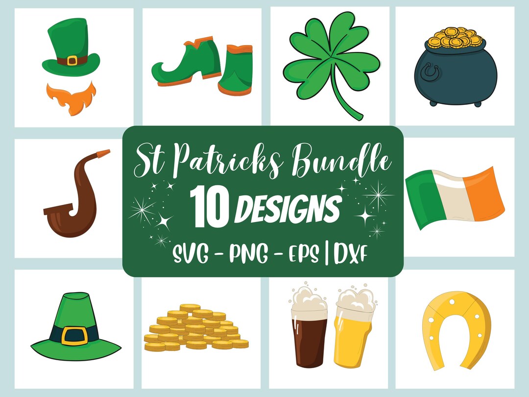 St Patricks Bundle SVG, St Patrick's Day Png, Happy St Patrick's Day ...