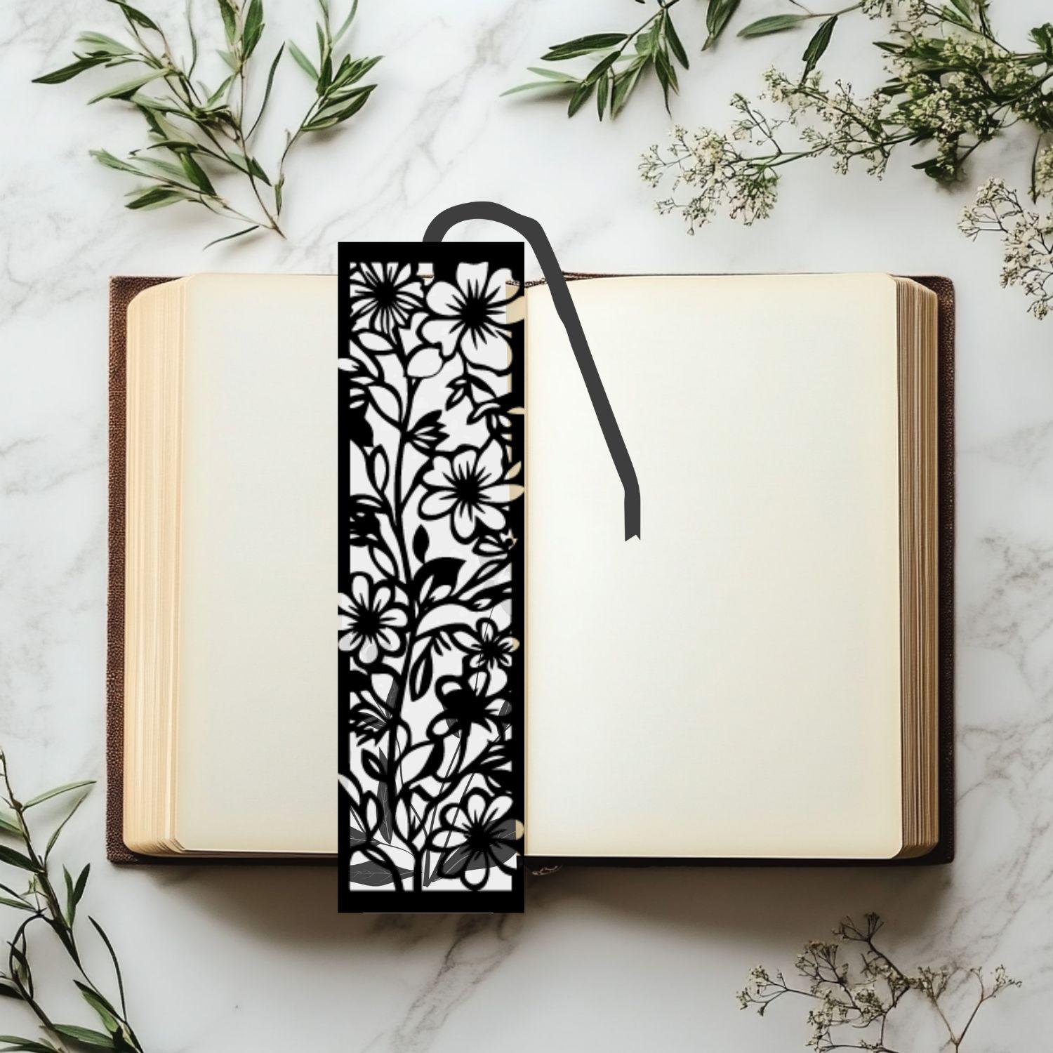Floral Bookmark SVG Bundle – 100 Elegant Flower Bookmarks for Cricut ...
