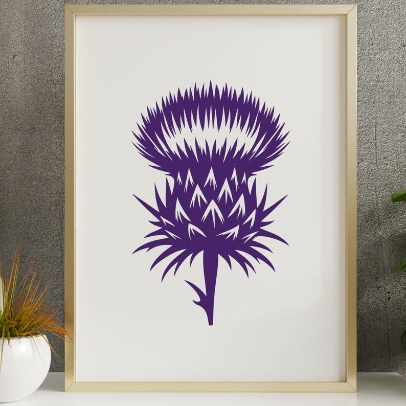 Scottish Thistle SVG Bundle PNG EPS Mega Pack | Celtic Flower Clipart ...