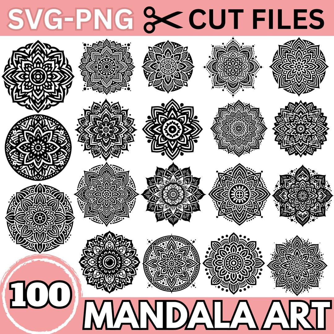 Mandala SVG Bundle – Intricate Mandala Art Cut Files for Laser Cutting ...