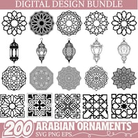 Islamic Geometric Pattern Bundle – SVG, EPS, PNG - Etsy