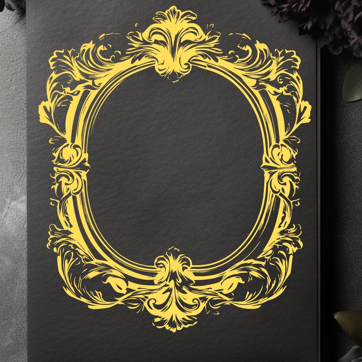 Rococo Vintage Frame and Border SVG PNG Bundle for Cricut and ...