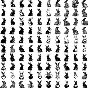 Bunny Rabbit SVG PNG Cut Files - Adorable Rabbit Designs for Cricut ...