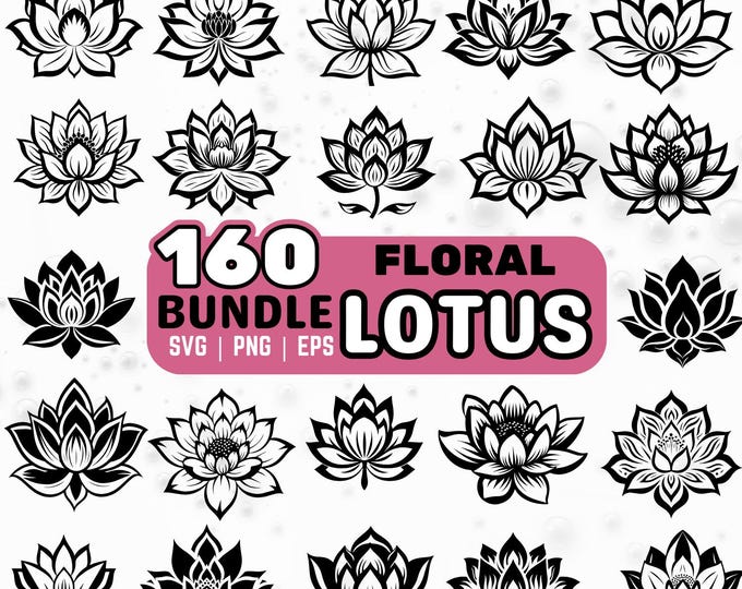 Lotus Flower SVG Bundle · Yoga Buddha Om Sacred Clipart PNG · Cricut ...