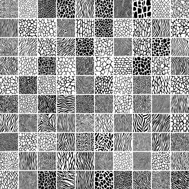 Animal Pattern SVG Bundle - 100 Wild Animal Skin Prints for Cricut and ...