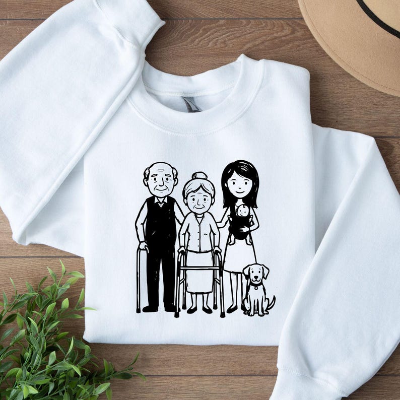 Family SVG Bundle Cute Family Clipart Parents Kids Grandparents Multi ...