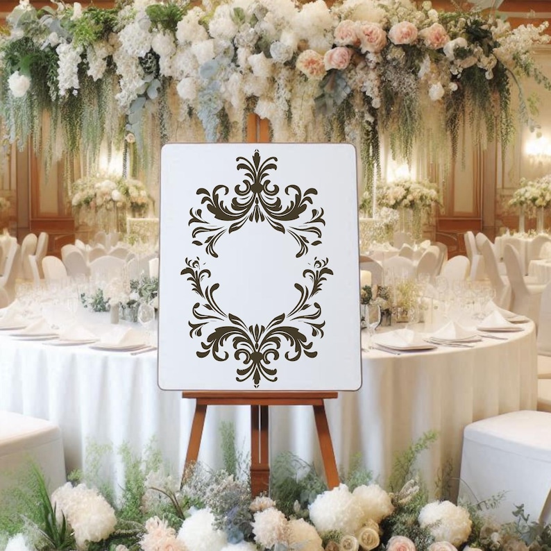 Bordes barrocos SVG PNG Dxf EPS, diseños de marcos ornamentales ...