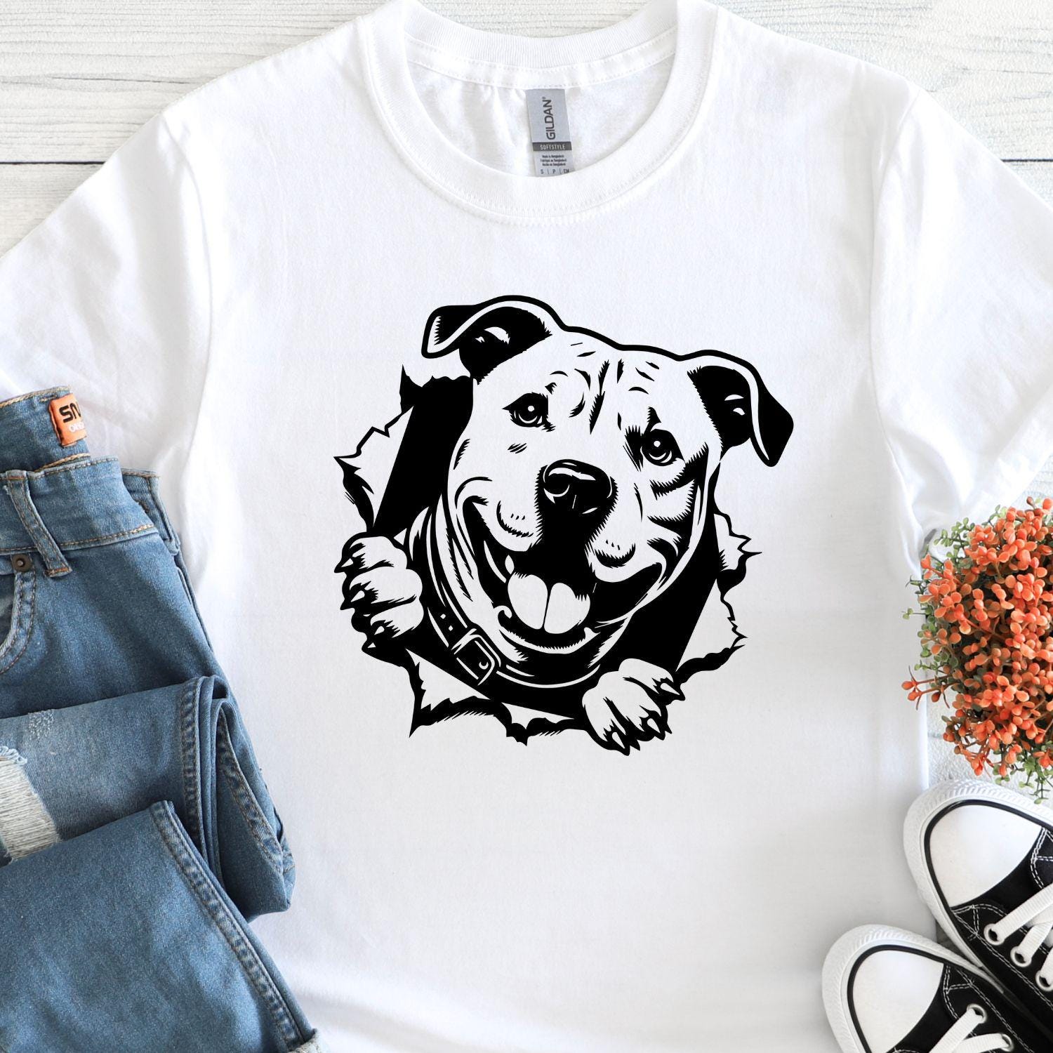 Pitbull Dog SVG PNG Bundle for Cricut Sublimation Crafts, Pitbull ...