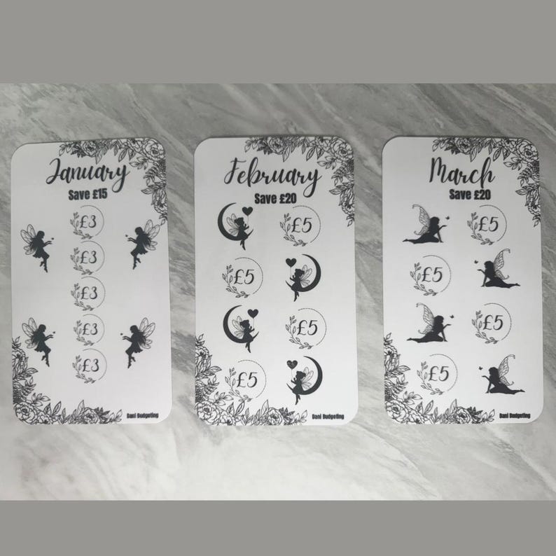 12 Month Fairy Savings Tracker and Dashboard - Etsy