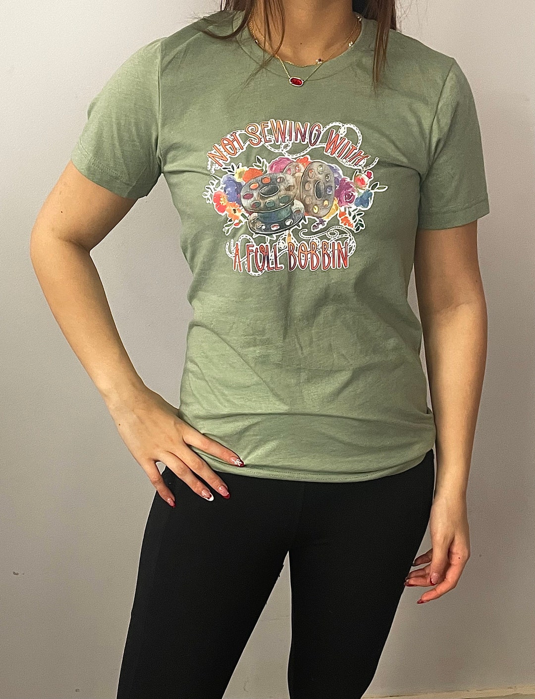 Not Sewing With a Full Bobbin T-shirt, Funny Sewing Shirt, Gift for ...